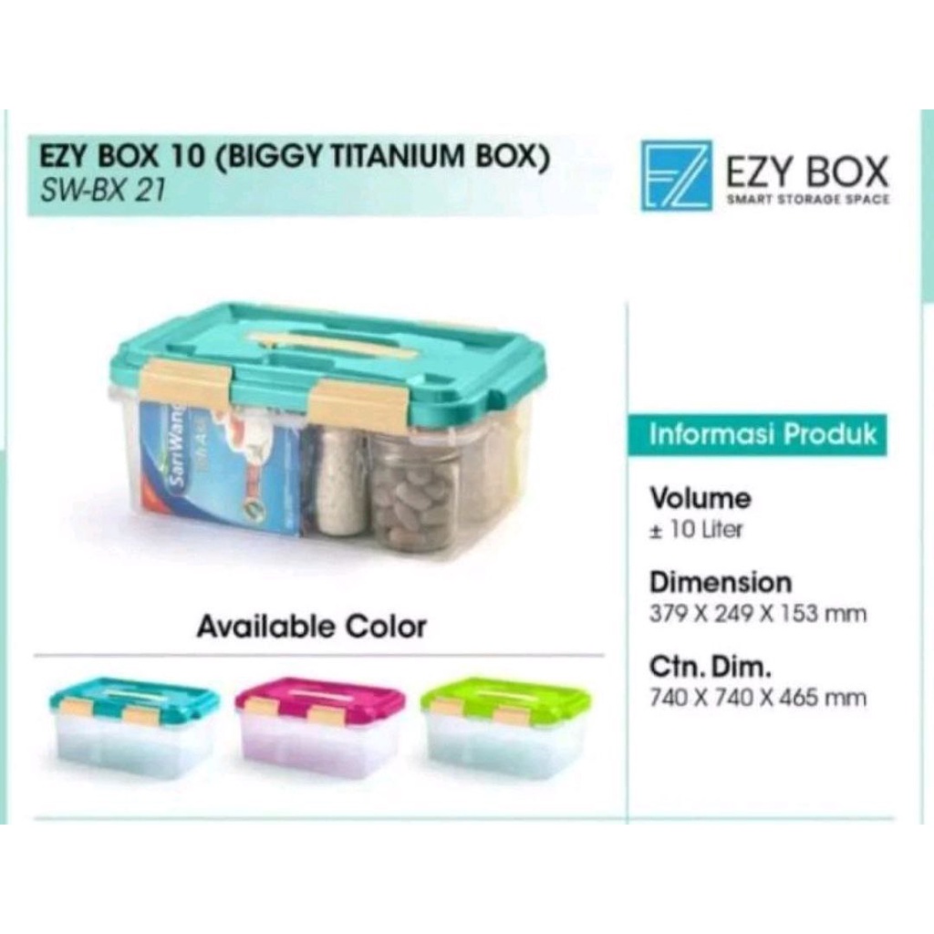 Jual Container Box - Ezy Box 130 Liter - Box Penyimpanan - Box ...