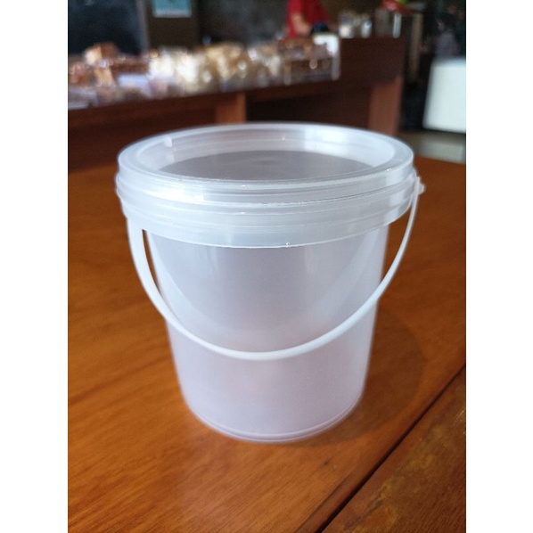 Jual ember pail transparan 1 liter premium quality / 50 pcs | Shopee ...