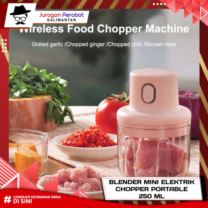 Jual Blender Mini Chopper Elektrik Portable / Blender Bumbu Mini ...