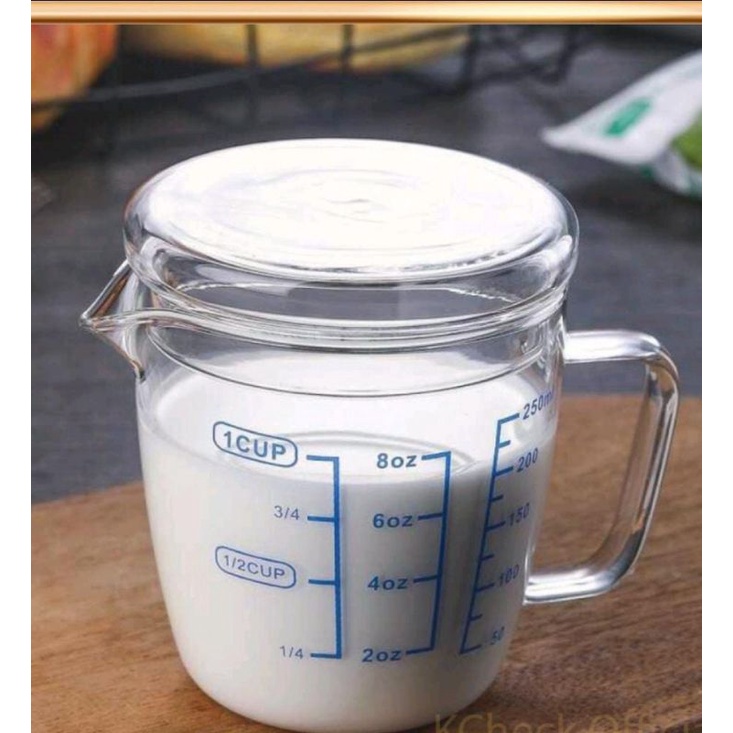 Jual Gelas Teko Susu Kopi Milk Jug Latte Art Borosilicate Flat Lid ...