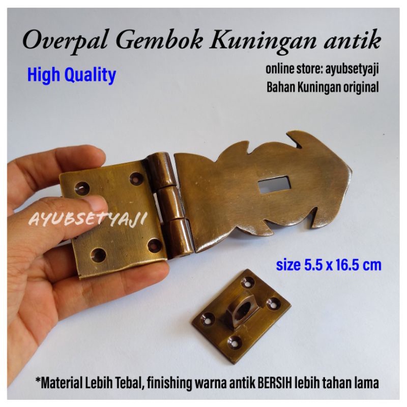 Jual Overpal Gembok Kuningan 03 jangkar antik Pengunci pintu Rumah ...