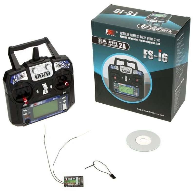 Jual FlySky FS-i6 FS i6 2.4G 6CH AFHDS 2A Remote Control Transmitter W ...