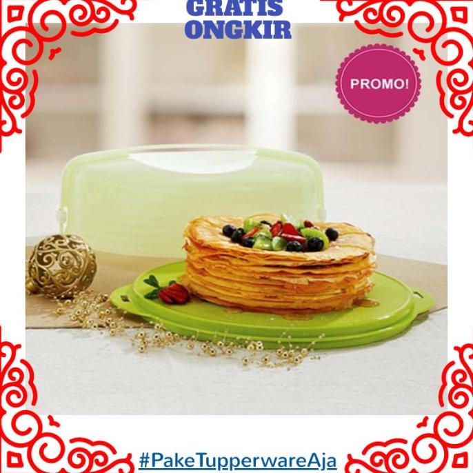 Jual Tempat Kue Roti Tupperware - Toples Kue Cake Taker Round | Shopee ...