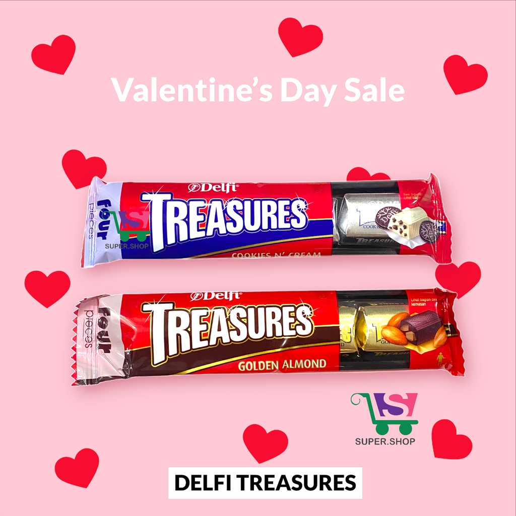 Jual Delfi Treasures Cookies Cream / Gold Almond 36 Gram | Shopee Indonesia