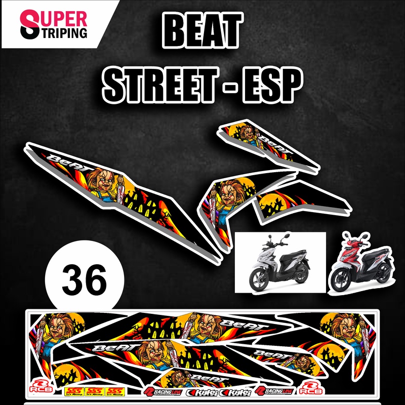 Jual STICKER BEAT STREET ESP Varian 36 - Tahun 2017 2018 2019 Desain ...