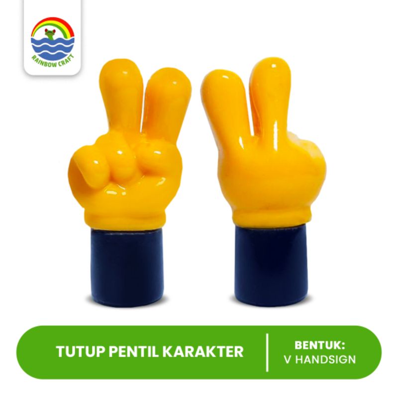Jual Tutup Pentil Karakter Jari V / Peace [SEPASANG 2 Pcs] Untuk Motor ...