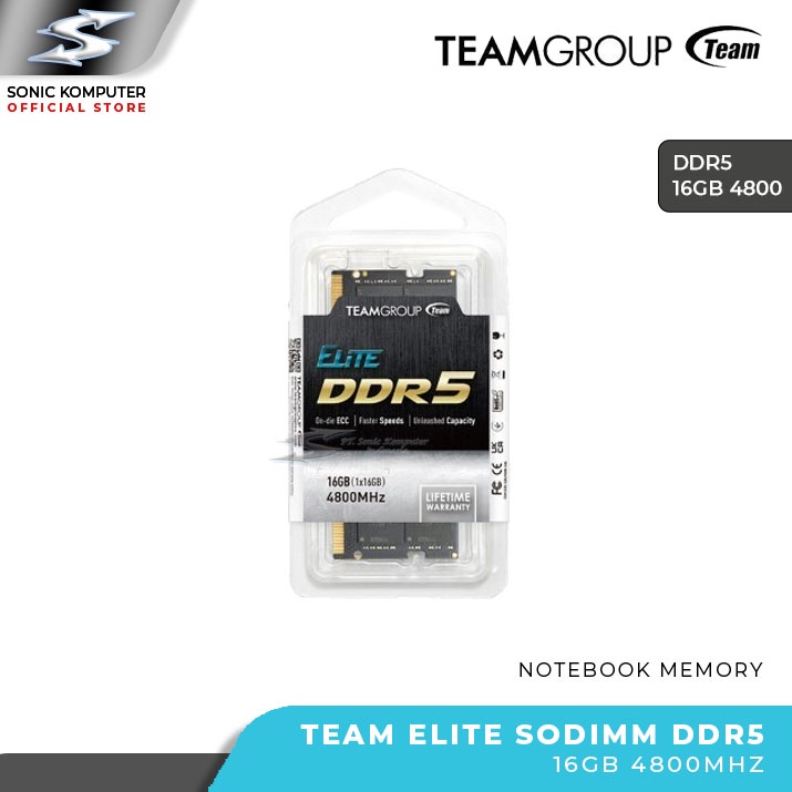 Jual RAM Laptop Team Elite SODIMM DDR5 16B 4800MHz Laptop Memory ...