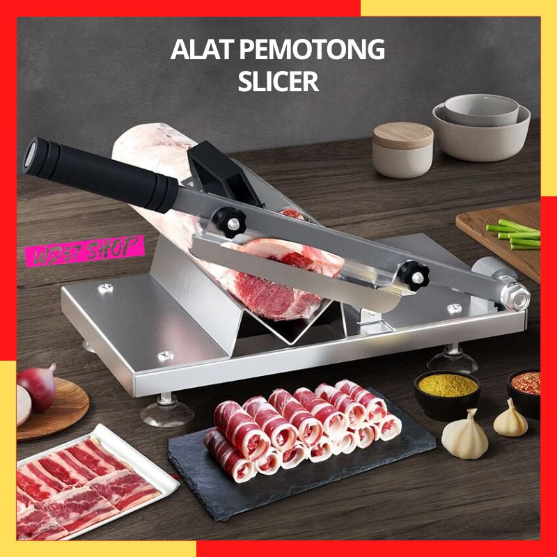 Jual Alat Pemotong Daging Buah Tulang Sayur Tipis Meat Slicer Anti ...
