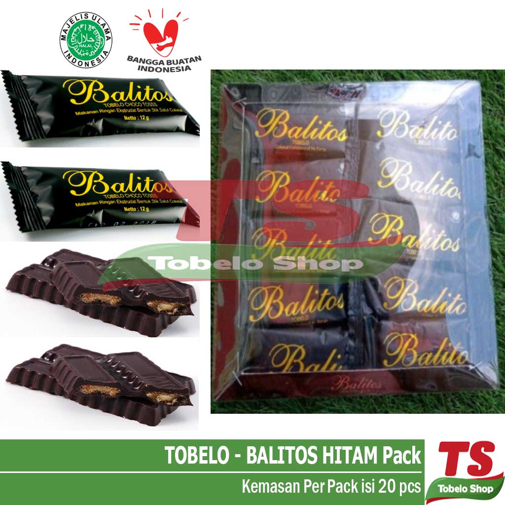 Jual TOBELO BALITOS HITAM (PACK) / TOBELO BALITOS / COKLAT TOBELO ...