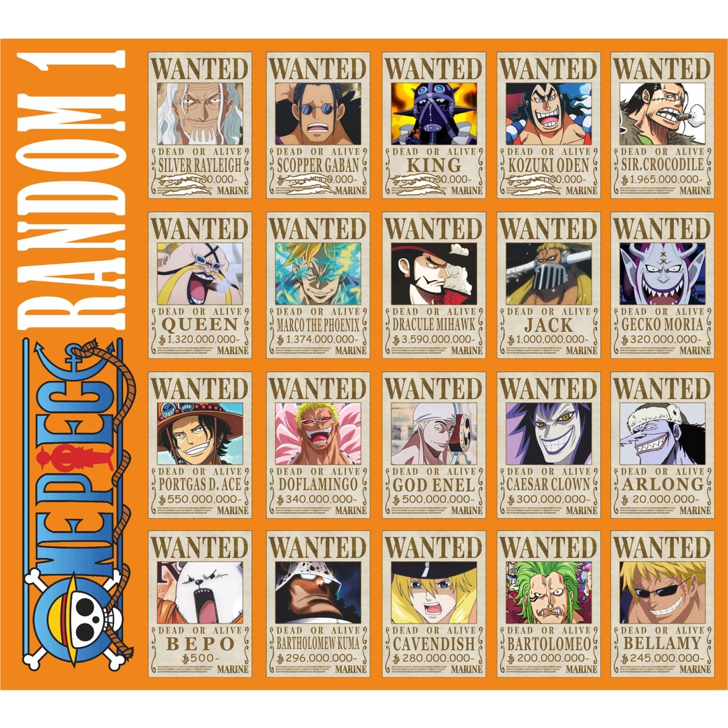 Jual POSTER BOUNTY ONE PIECE (RANDOM 1) | Shopee Indonesia