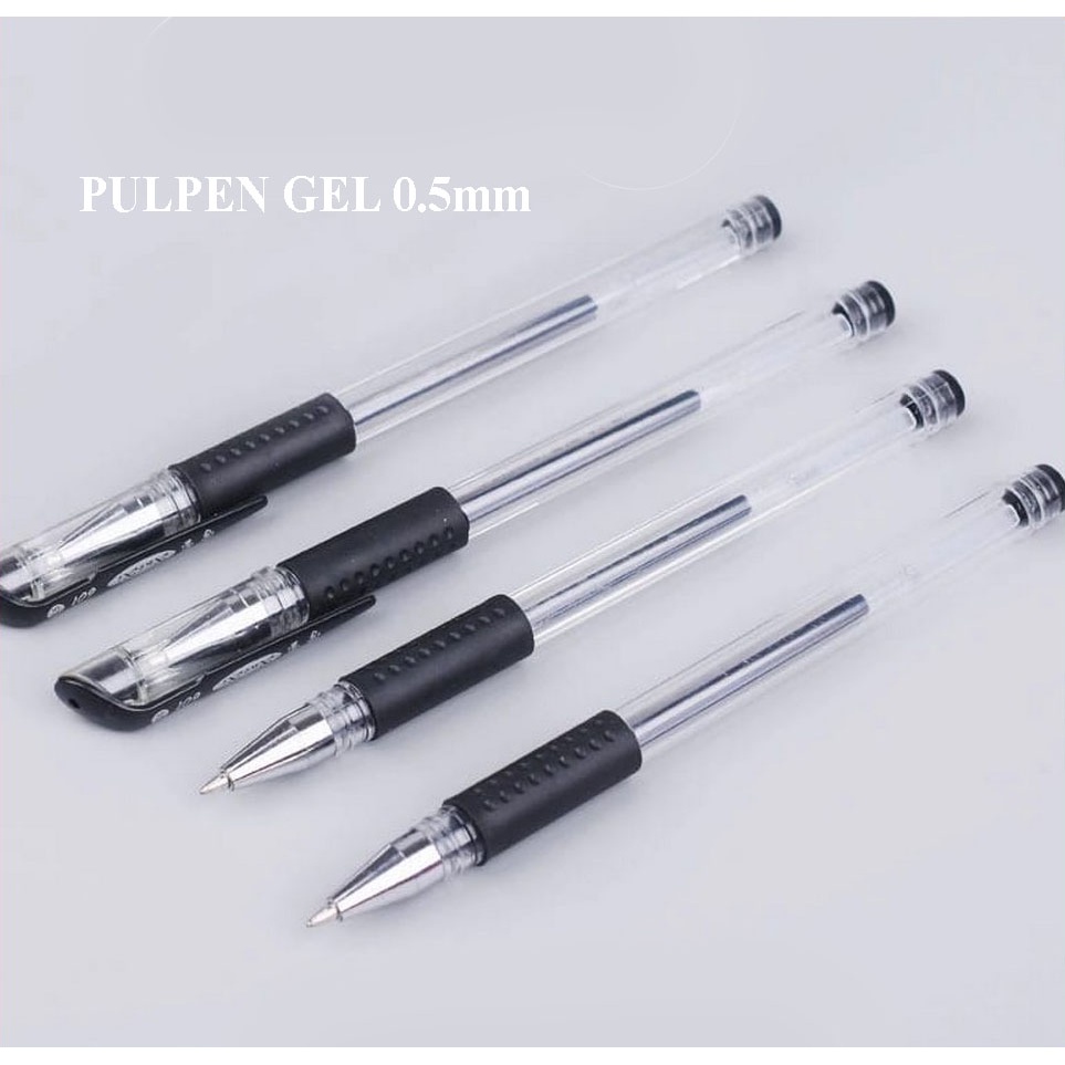 Jual Pulpen Gel 0.5mm Pena Gel Hitam Standard Pulpen Gel MIMI Alat ...