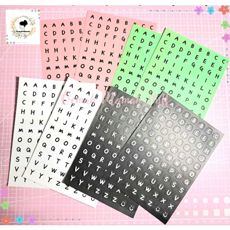 Jual Alphabet Sticker Colorful Alphabet Decorative Sticker Stiker Huruf ...