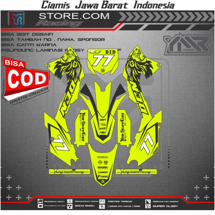 Jual Decal klx bf-dtracker-wr155-crf150L full body bebas request design ...