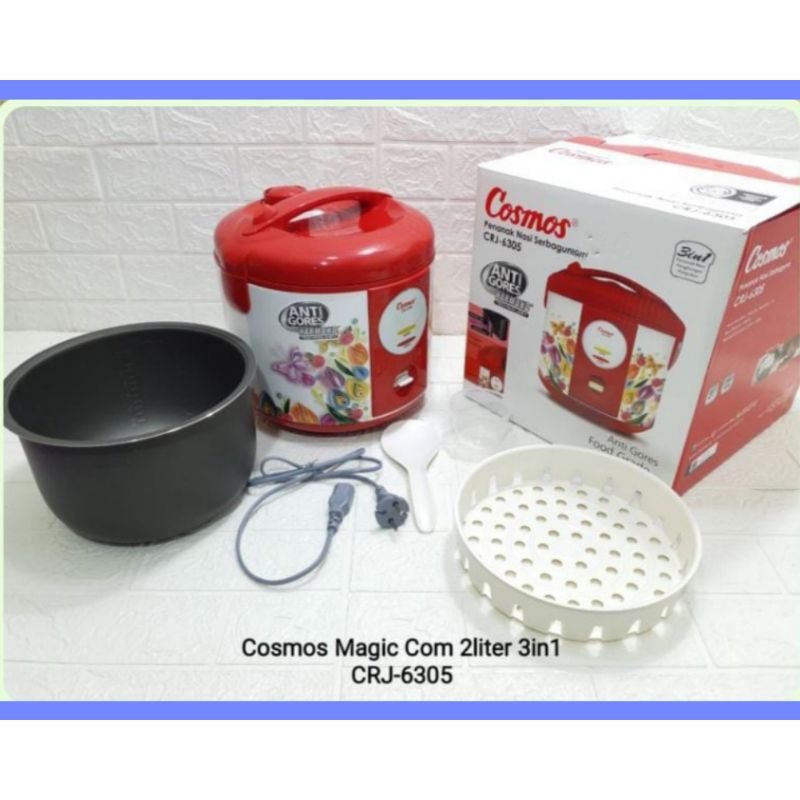 Jual rice cooker 3in1 2L/magic com cosmos harmond CRJ-6305 Garansi ...