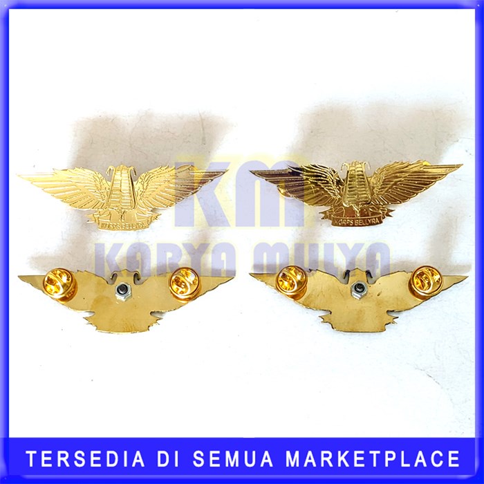 Jual Lencana Wing Korps Bellyra Wing Korps Bellyra Bahan Logam Warna ...