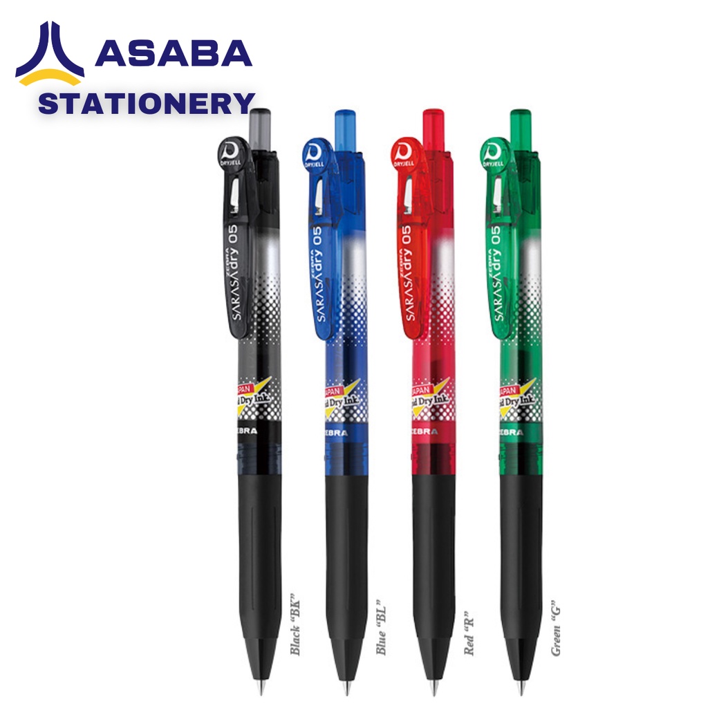 Jual Asaba Stationery - Pen/Pulpen/Bolpen Gel Sarasa Dry 05mm & 07mm ...