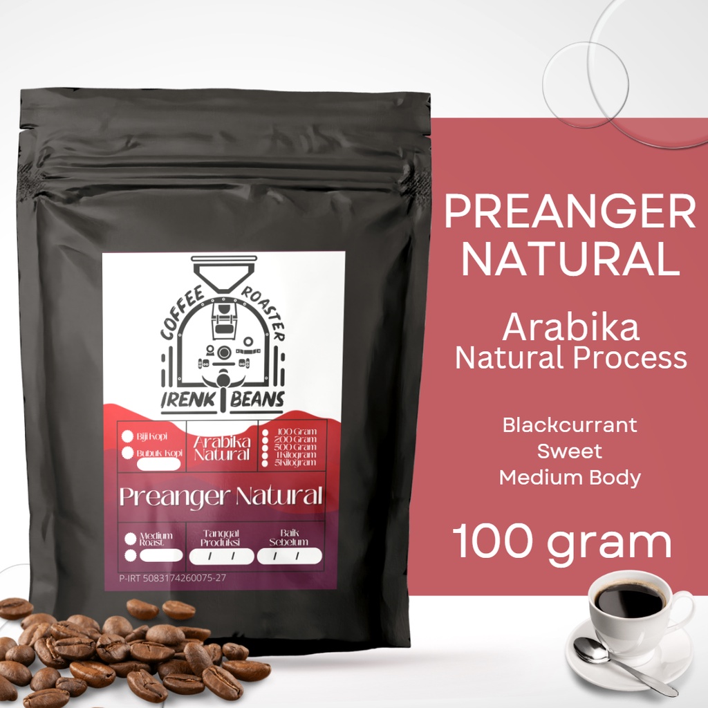 Jual Kopi Arabika Preanger Natural 100g Biji Bubuk | Shopee Indonesia