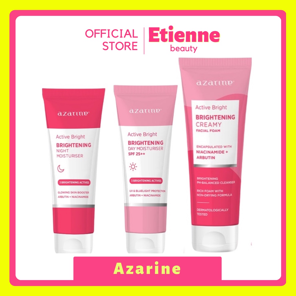 Jual AZARINE Active Bright Day Moisturizer | Night Moisturizer | Creamy ...