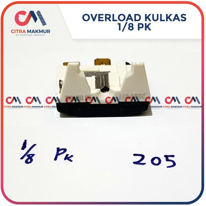 Jual Overload Klixon Kulkas 1/8 Pk satu pintu 205 kompresor compresor ...