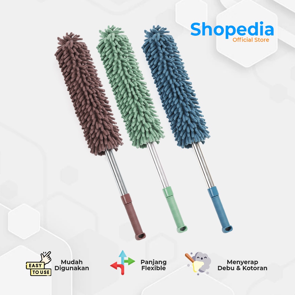 Jual Kemoceng Microfiber Dapat Disesuaikan Panjang Maksimal 1 Meter ...