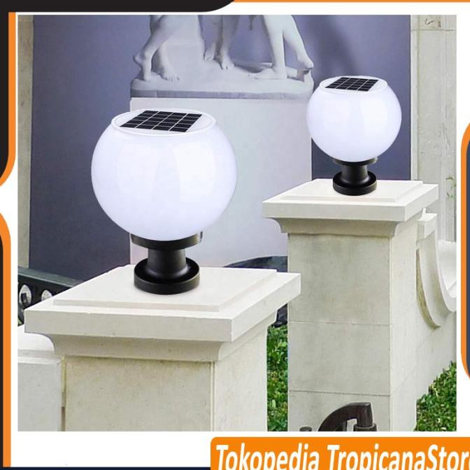 Jual Lampu Hias Tenaga Solar Outdoor Untuk Pagar Model Pilar Bulat ...