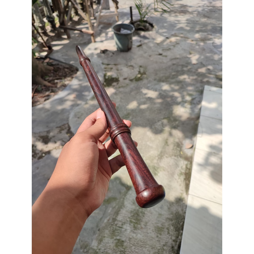 Jual Tongkat Komando Mini Kayu Galih Asem Asli Panjang 35 cm | Shopee ...