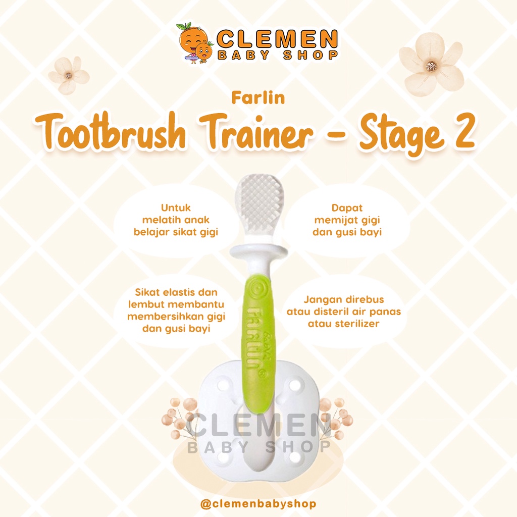 Jual Farlin Toothbrush Trainer - Stage 2 (Sikat Gigi Untuk Bayi ...