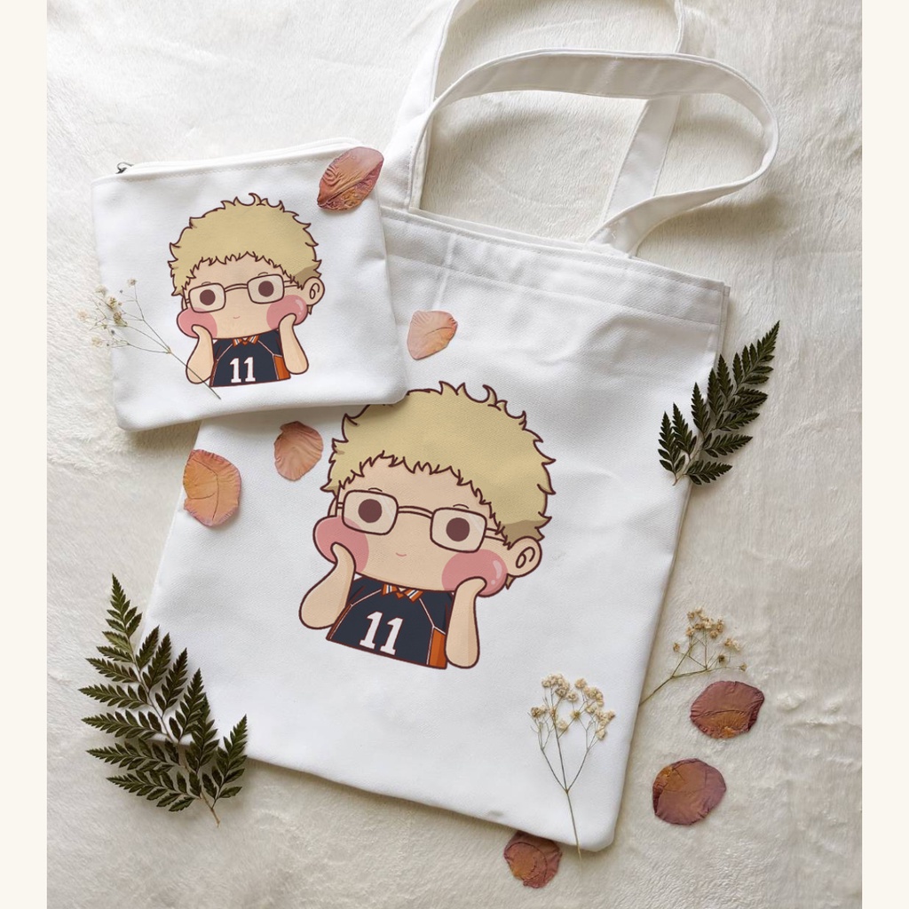 Jual HAIKYUU!! TOTE BAG + PENCIL CASE ANIME / ANIME KIT / ANIME FANKIT ...