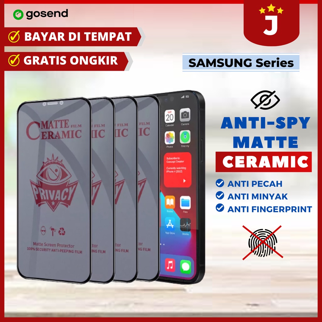 Jual Tempred / Tampered / Temple Glass / Glas Privacy Anti Gores Matte / Anti Spy Anti Pecah ...