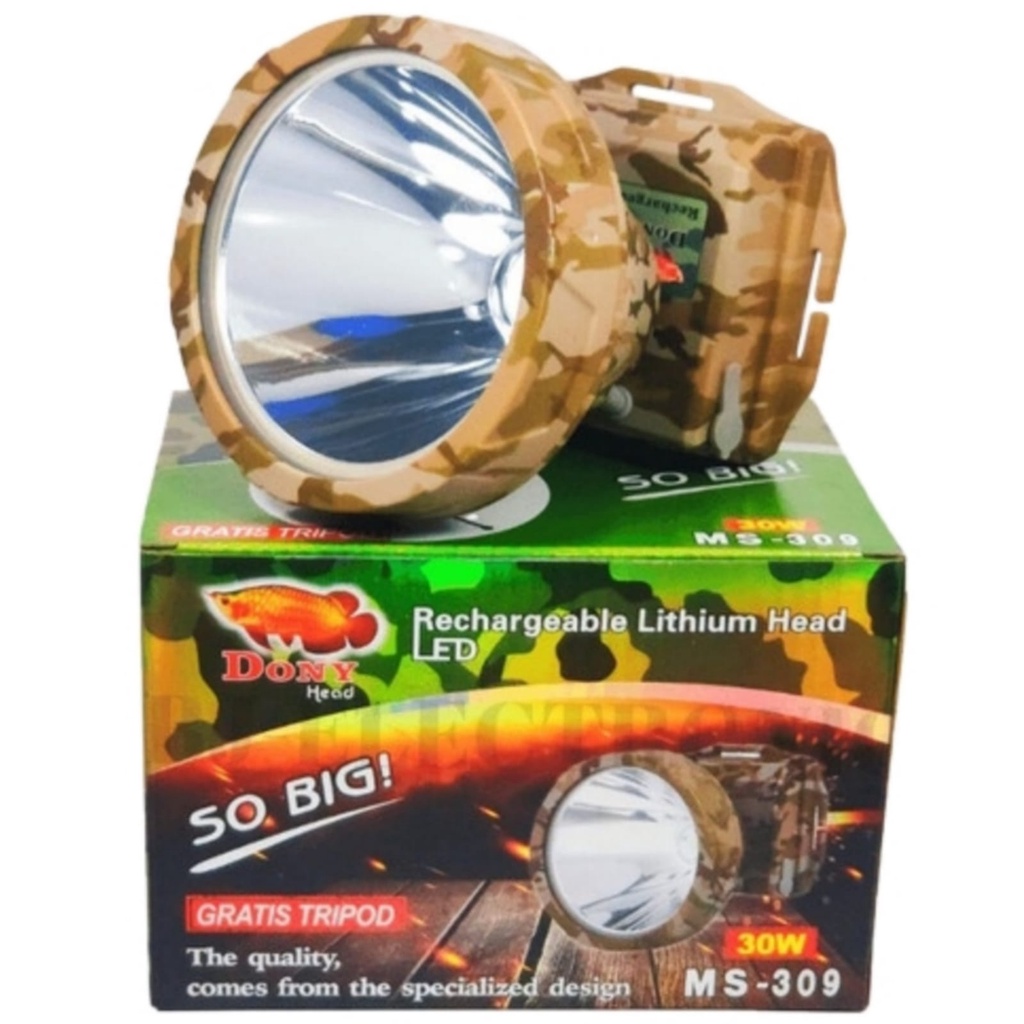 Jual SENTER KEPALA DONY MS-309 - SO BIG - ORIGINAL - CAHAYA SUPER TERANG | Shopee Indonesia