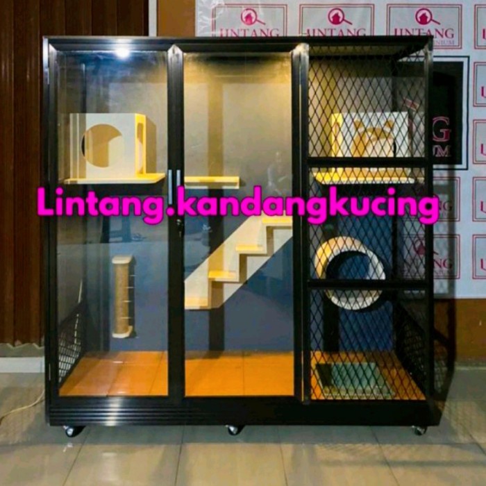 Jual Kandang rumah kucing alumunium besar - cathome catquarium ...