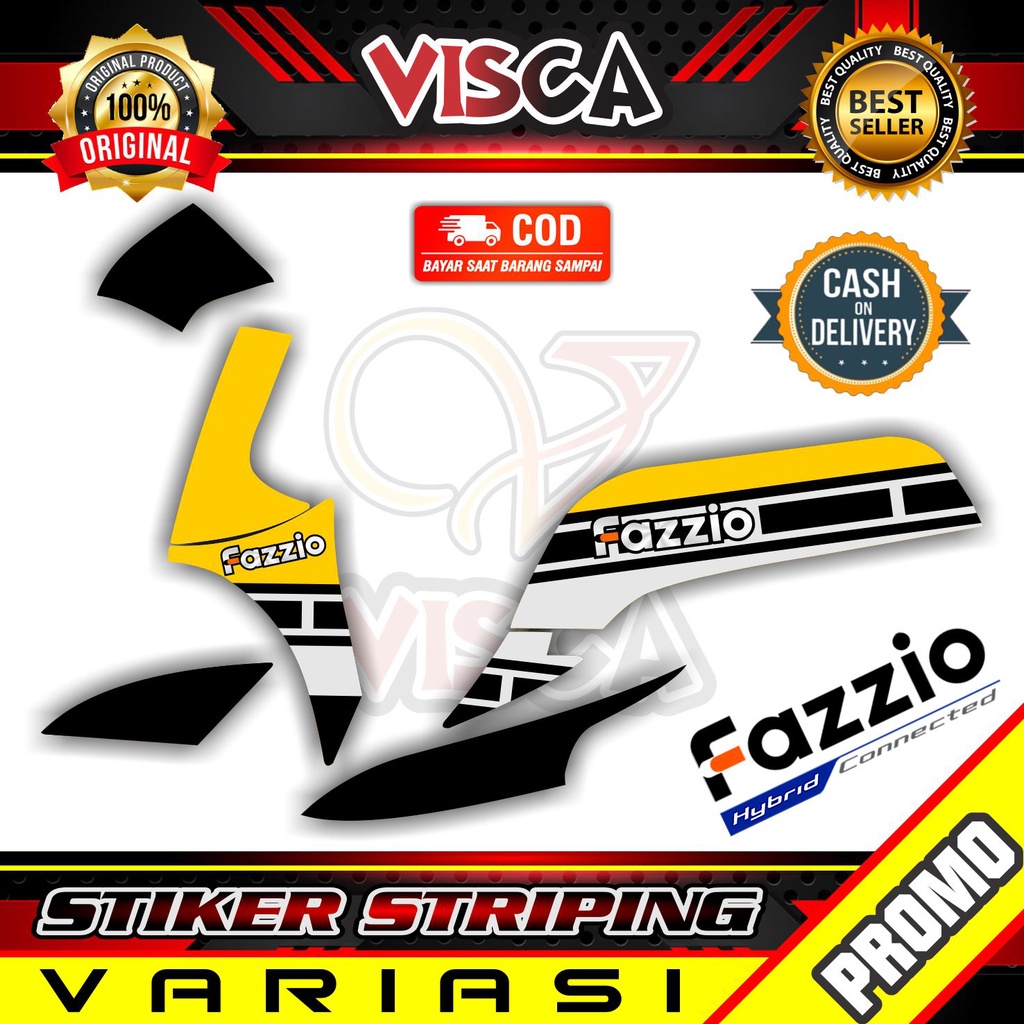 Jual Stiker Striping Yamaha Fazzio Variasi Cafe Racer 02 | Shopee Indonesia