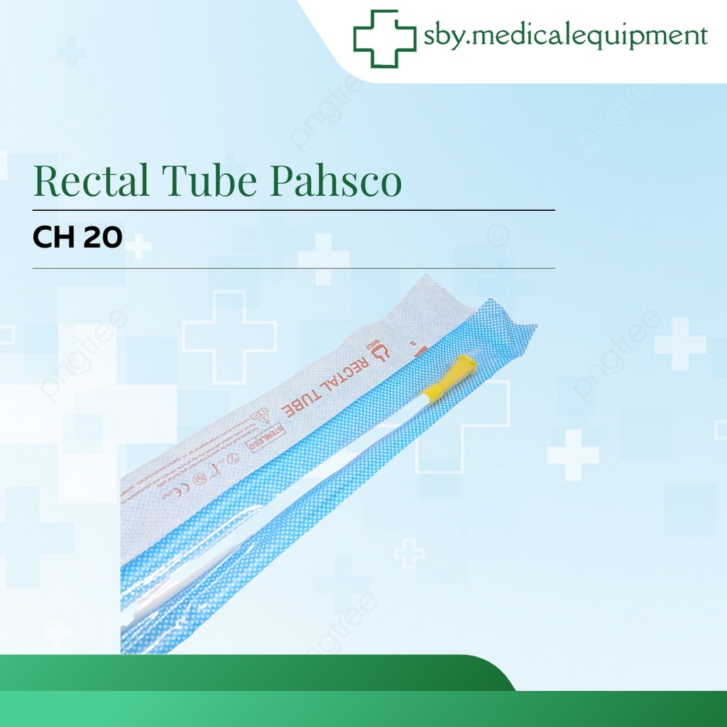 Jual Rectal Tube Pahsco No 20, 24, 26, 28, 30, dan 32 isi 50pcs Selang ...