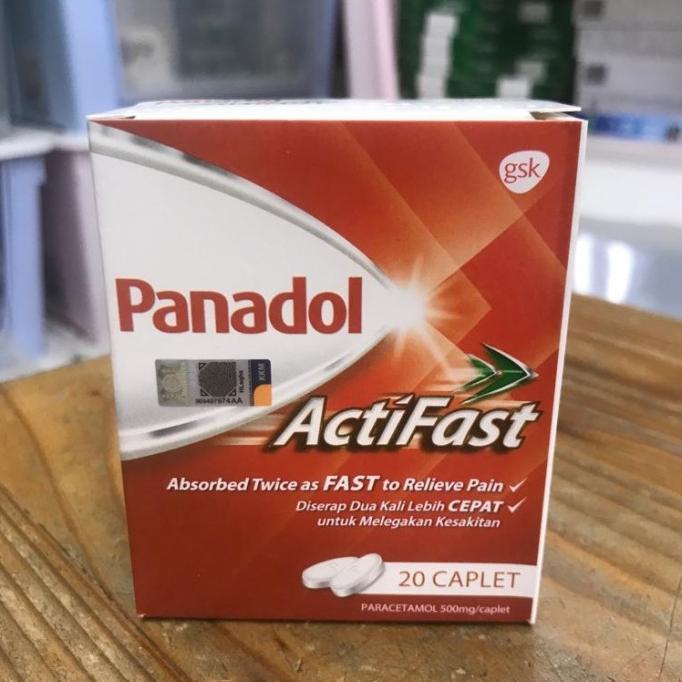 Jual Panadol ACTIFAST / Obat Pereda rasa sakit dan demam / strip isi 10 | Shopee Indonesia