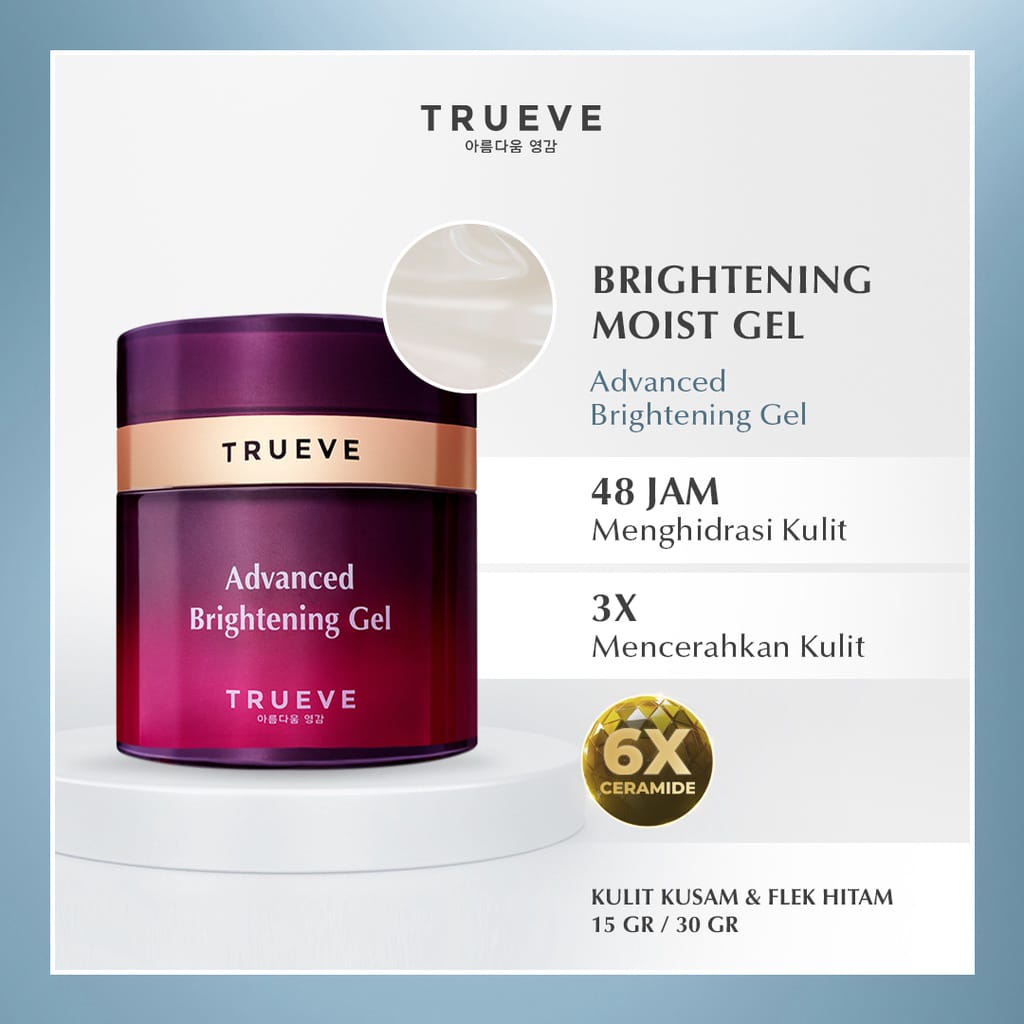 Jual TRUEVE Moisturizer-Advanced Brightening Gel | Shopee Indonesia