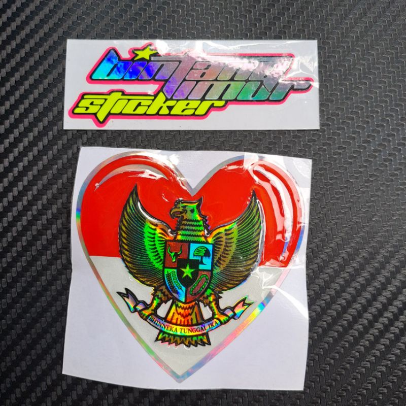 Jual STICKER LOVE GARUDA PANCASILA TIMBUL 3D | Shopee Indonesia