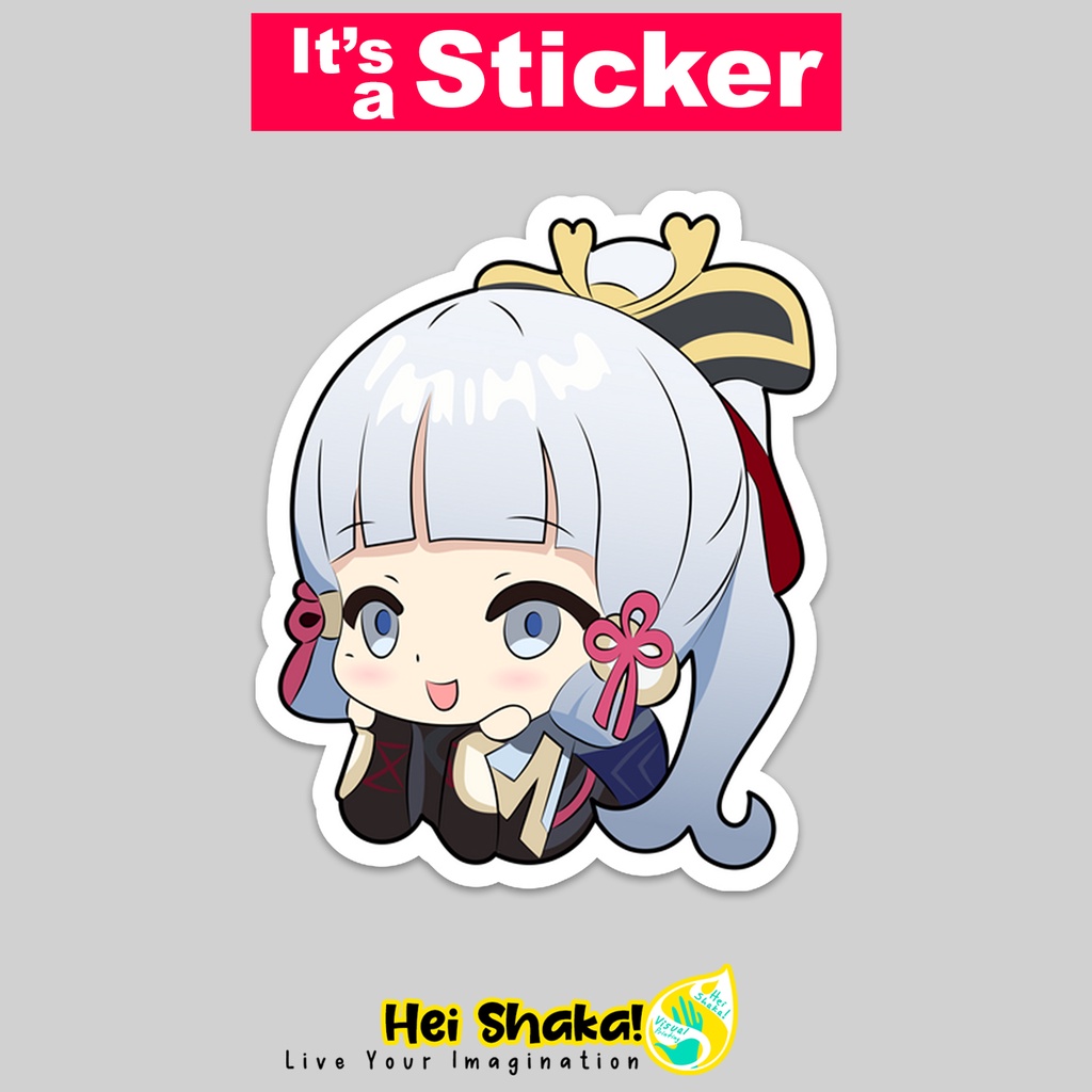 Jual Stiker Genshin Impact Ayaka Smile Sticker Karakter Game Tempelan ...