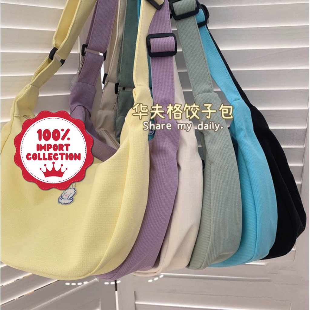 Jual CRUSH Tas Selempang Polos Slingbag Wanita Remaja Cute Korean Style ...