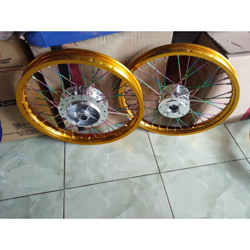 Jual velg jari jari Vixion old ring 17 x160/140 siap pasang | Shopee ...