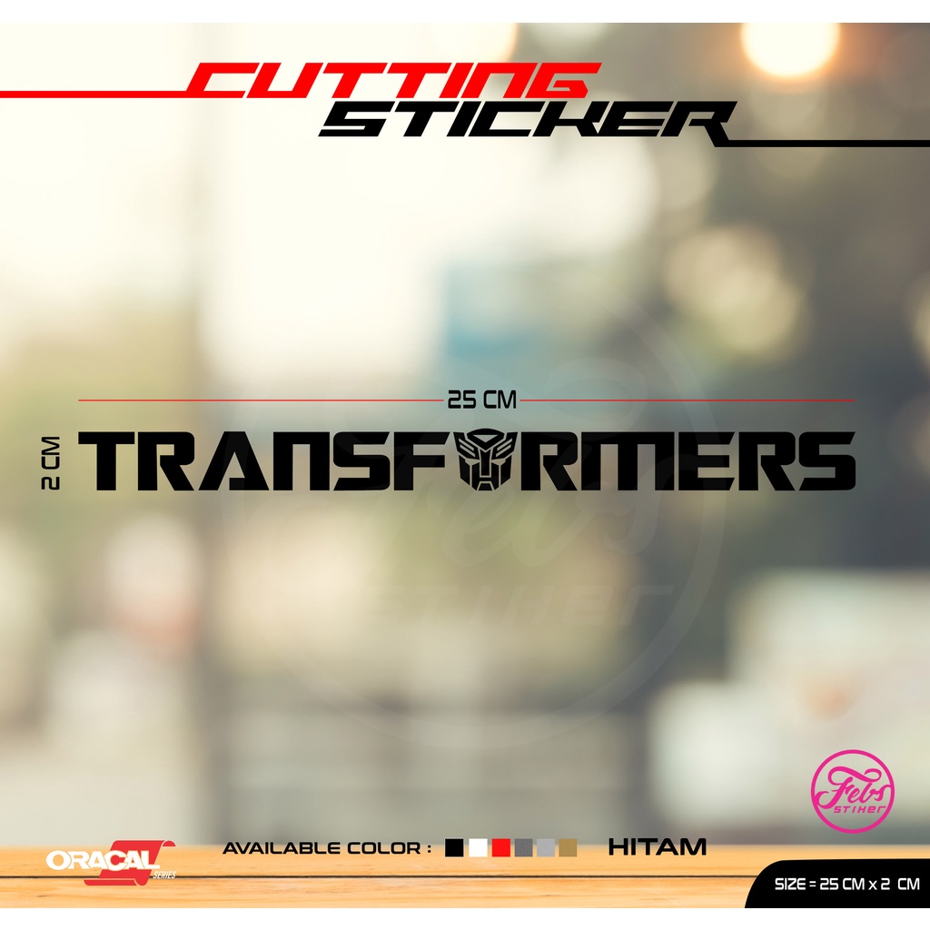 Jual Cutting Sticker Transformers Text Logo | Stiker Cutting Logo ...
