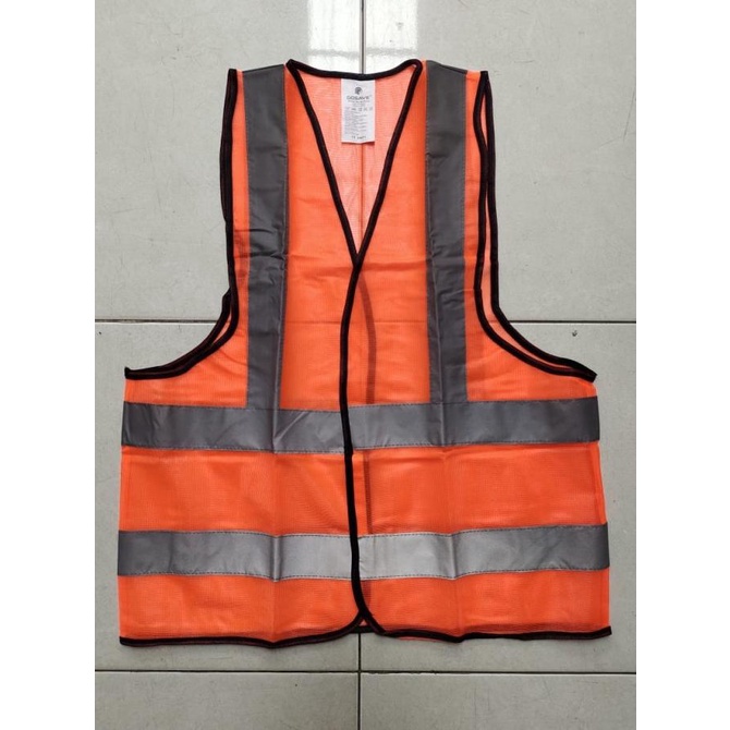 Jual Rompi Safety Orange / Rompi Jaring Orange / Rompi Vest Good ...
