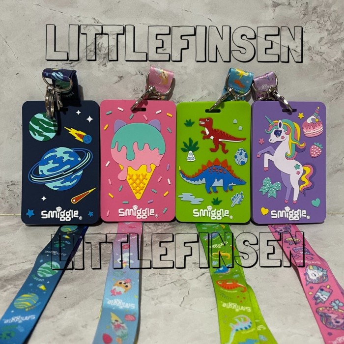 Jual Tag Holder Smiggle Id Card Lanyard/Smiggle Name Tag+Tali/Smiggle ...