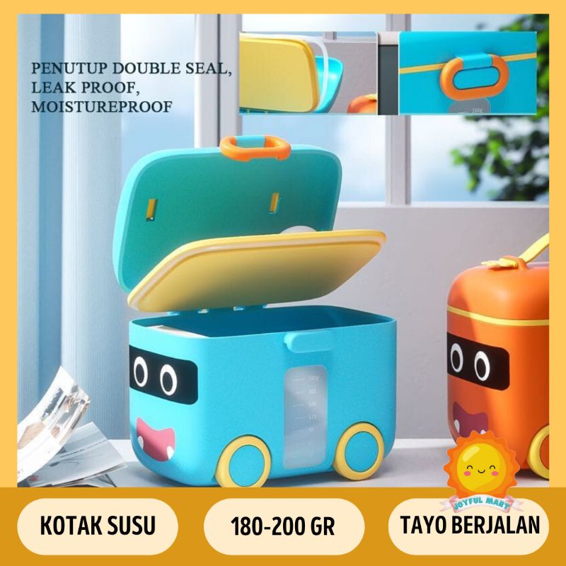 Jual Terbaru Kotak Box Susu Bubuk Bayi Model Bus Tayo Beroda | Shopee ...