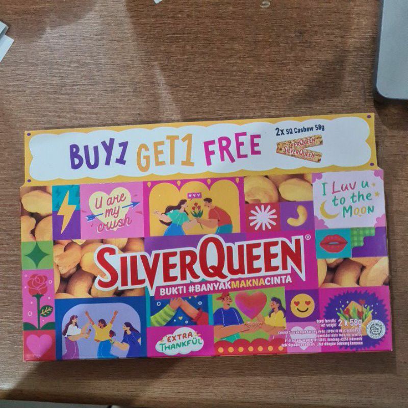 Jual silverqueen edisi valentine (1pack isi 2) | Shopee Indonesia
