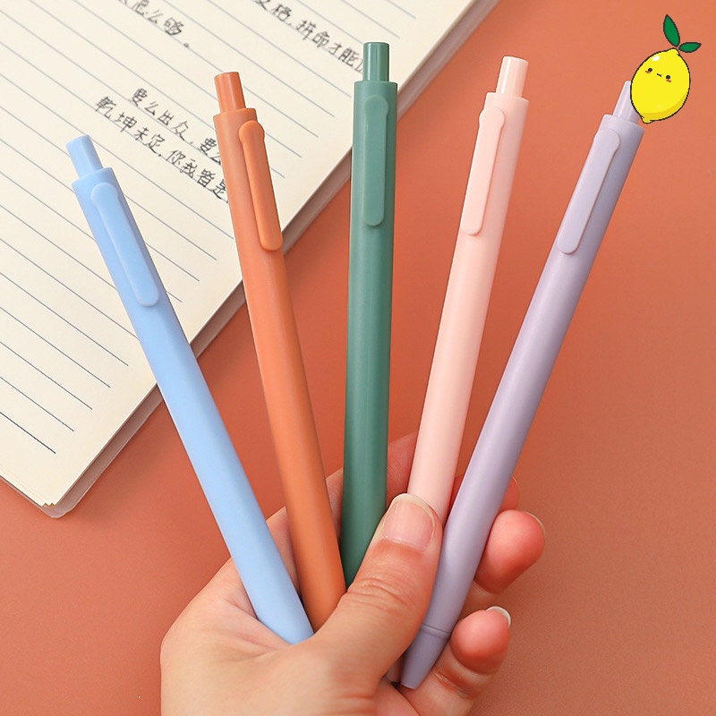 Jual Pulpen Tinta Hitam Estetik Todays Color Ballpoint Gel Pen | Shopee ...