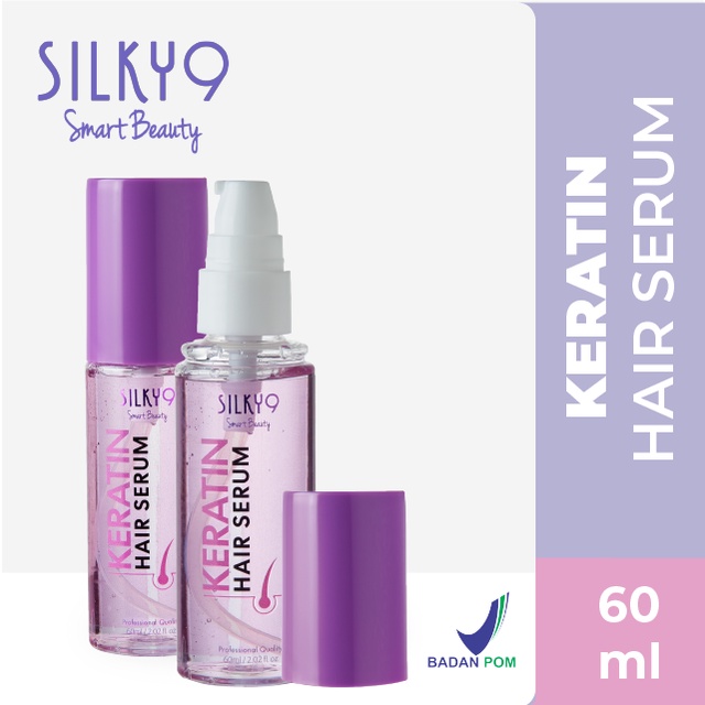 Jual Silky9 Keratin hair serum 60 ml | Shopee Indonesia