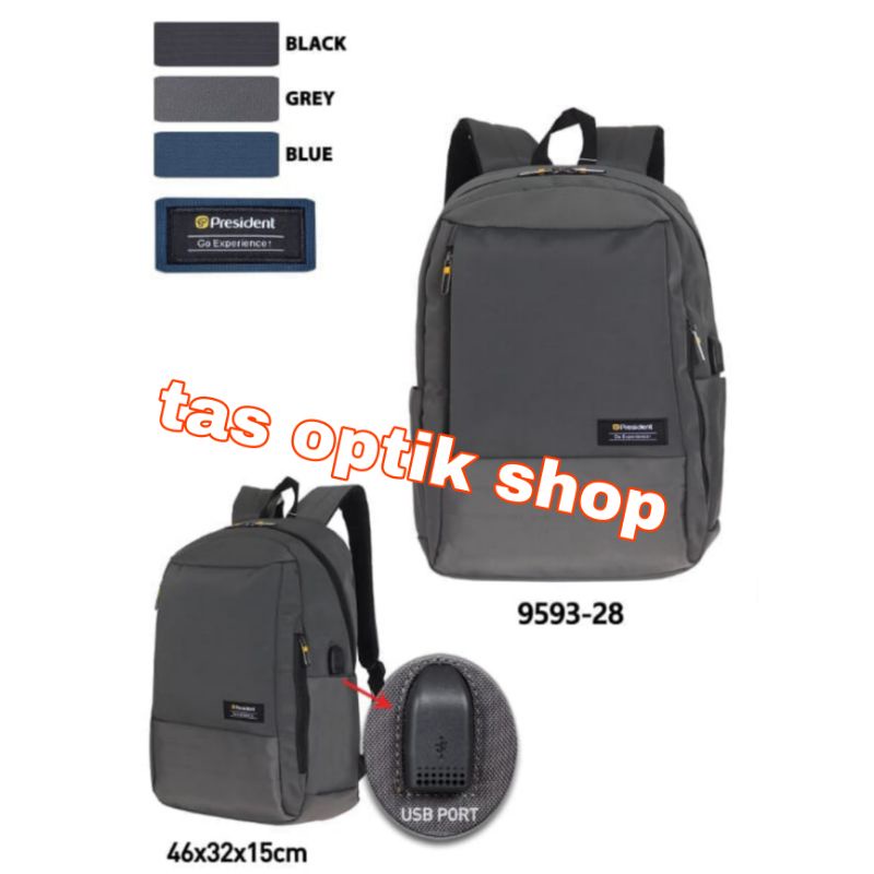Jual tas ransel president 9593-28 original | Shopee Indonesia