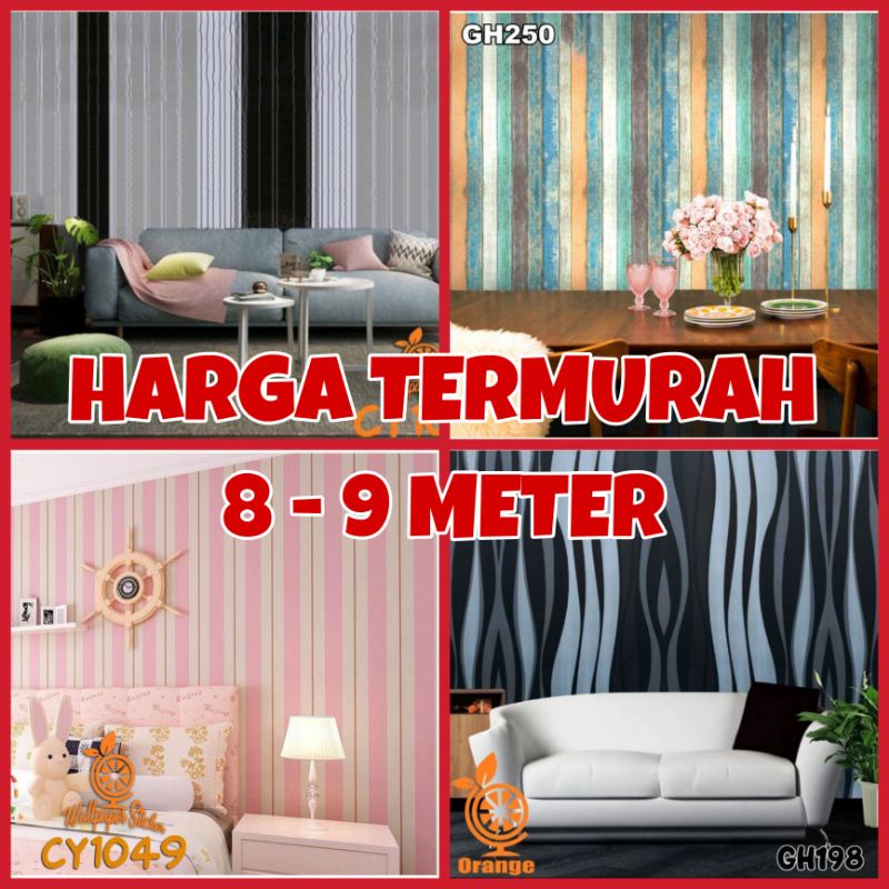Jual Wallpaper Salur Wallpaper Dinding Salur Wallpaper Stiker Kamar Wallpaper Ruang Tamu Motif ...