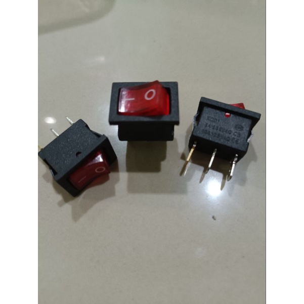 Jual Saklar On Off Rocker Switch Kecil 2 pin dan 3 pin | Shopee Indonesia