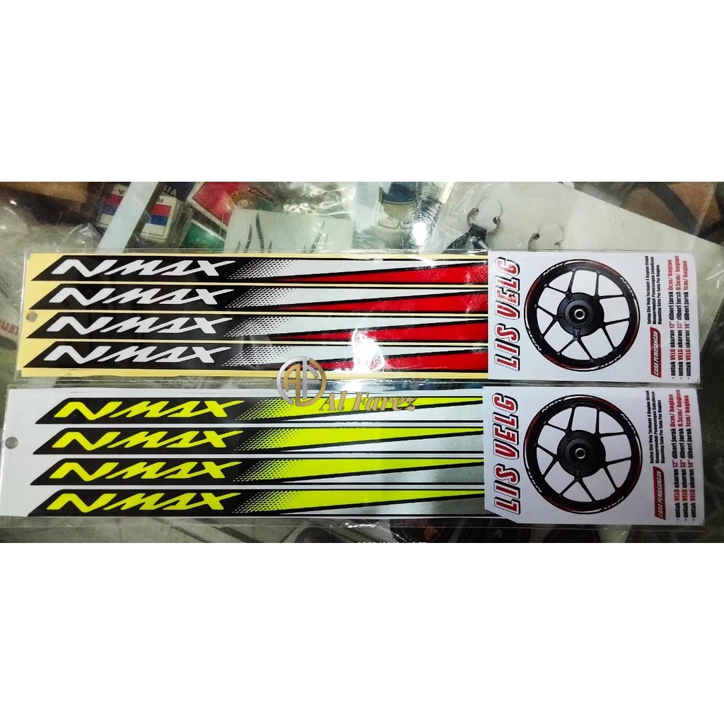 Jual Stiker Sticker List Lis Velg Ban Motor Isi 4 Baris Untuk 1 Motor 2 ...